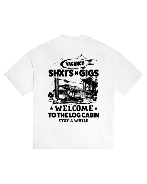 The Log Cabin ShxtsNGigs Merch: Exclusive Hoodies and T-shirts.